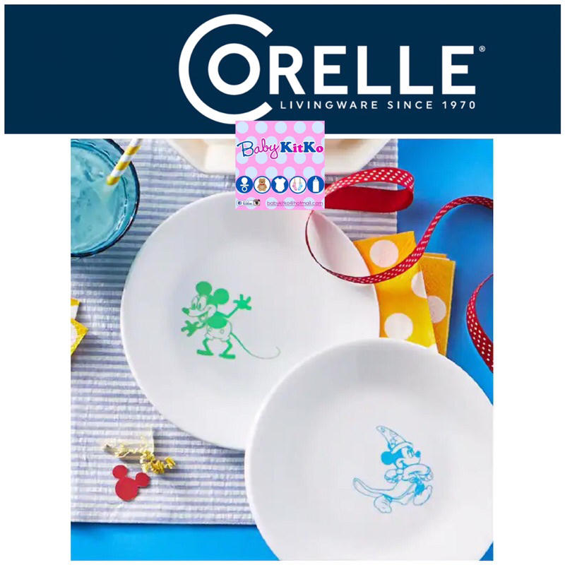 Corelle Disney Mickey Mouse Classic Appetizer Plate 6.75” platito ...