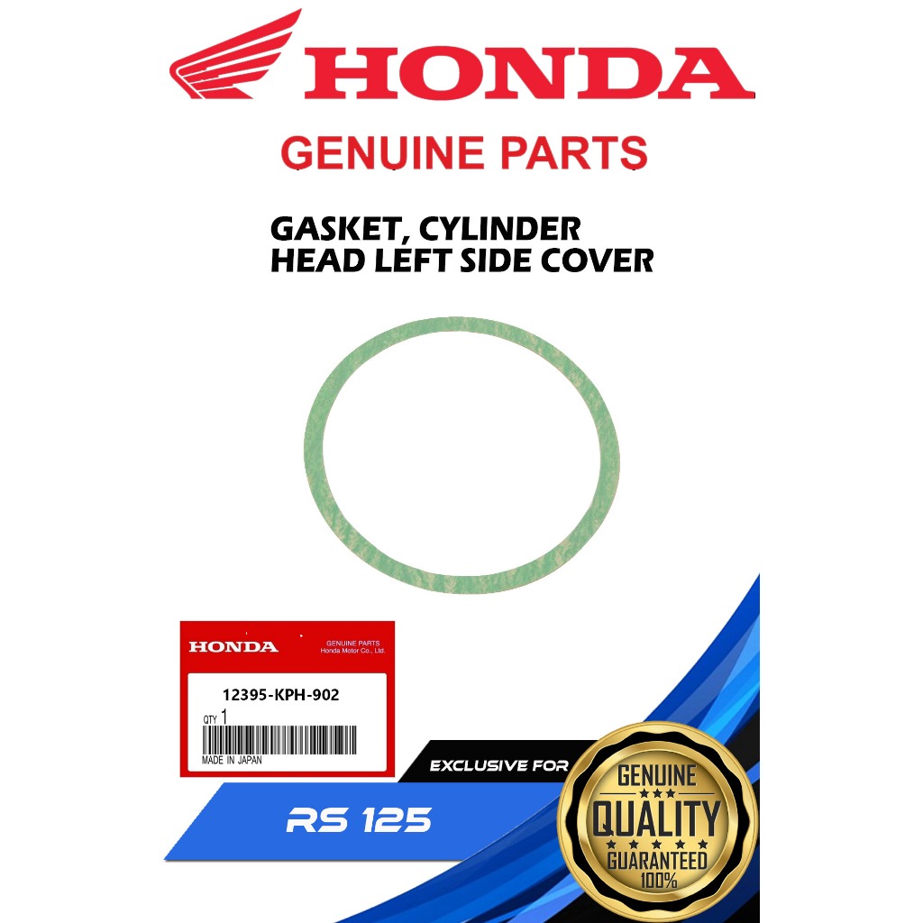 HONDA GENUINE GASKET, CYLINDER HEAD LEFT SIDE COVER FOR RS 125 CARB ...