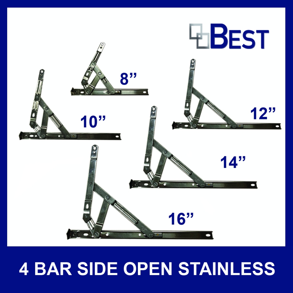 4 Bar Hinge 8 10 12 14 164bar Stainless Side Open Casement Window (1 pc ...