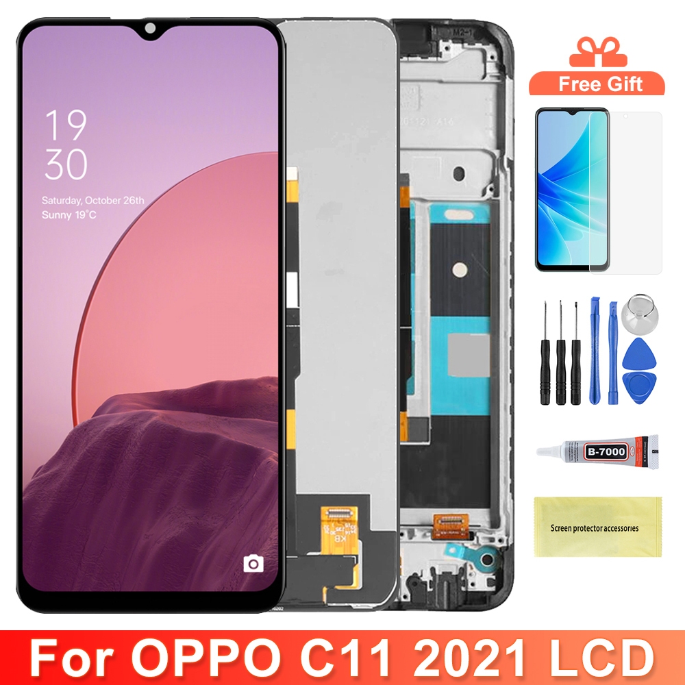 6.52" Screen LCD for Oppo Realme C11 2021 / Realme C20 C21 Narzo 50i LCD Display with Frame ...
