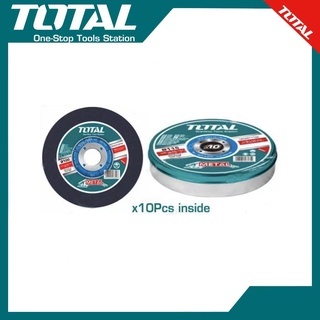 TOTAL Tools Abrasive Metal Cutting Disc10 Pcs Metal Flat Center Cutting Discs TAC2211005 ...