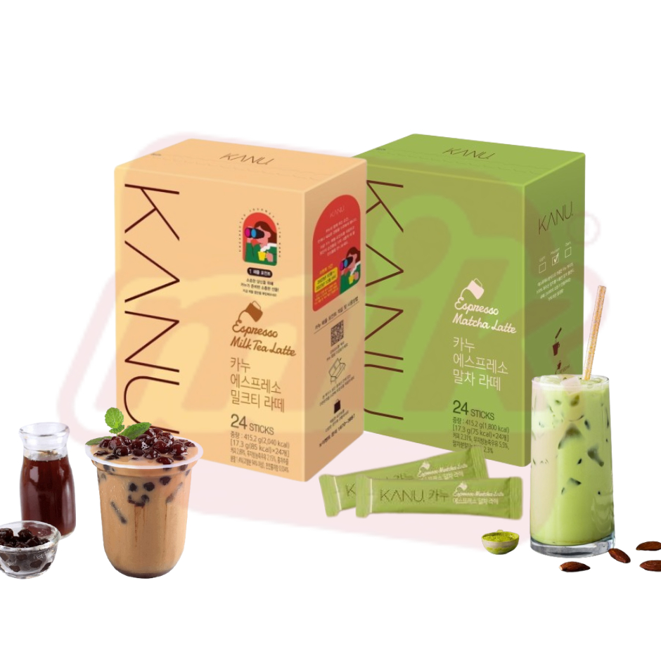 Maxim Kanu Espresso Milk and Matcha Tea Latte 24's | Shopee Philippines