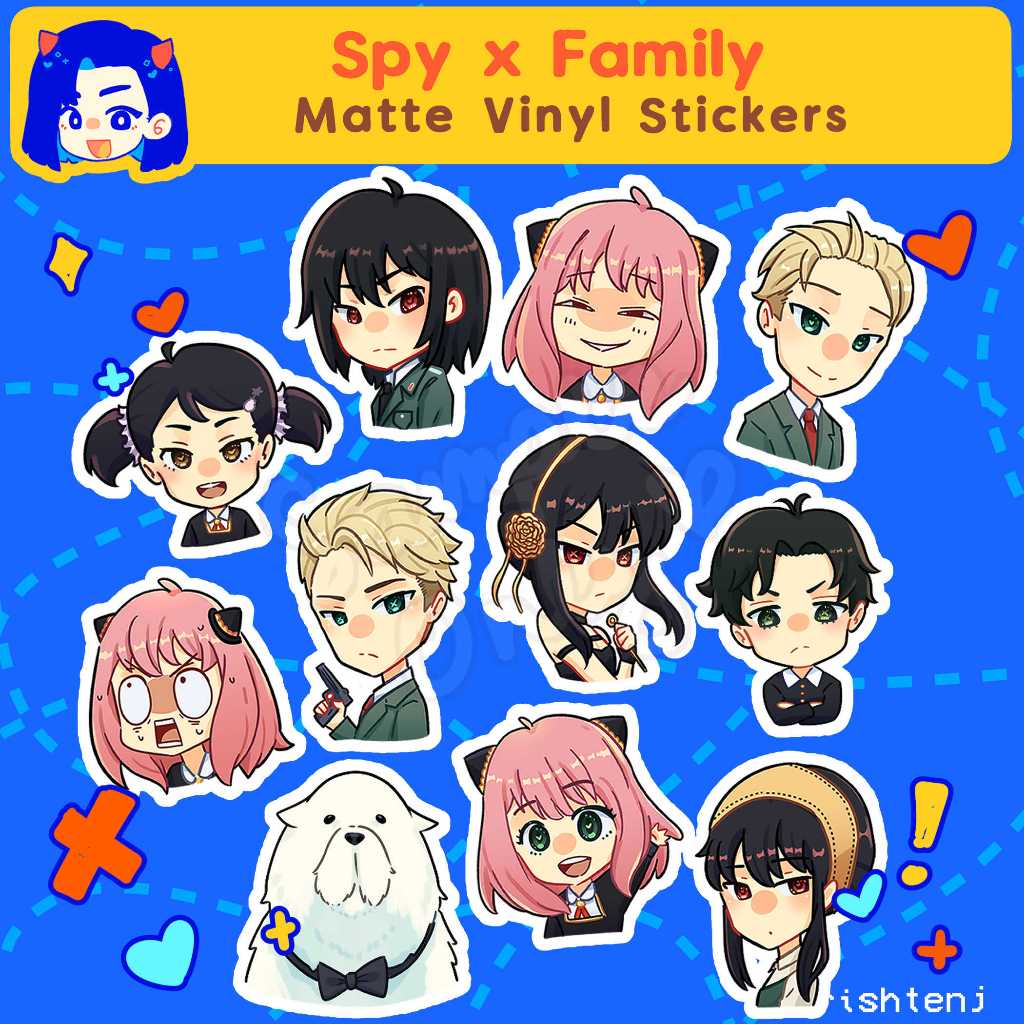 Spy x Family Matte Vinyl Stickers : Krishten | Shopee Philippines