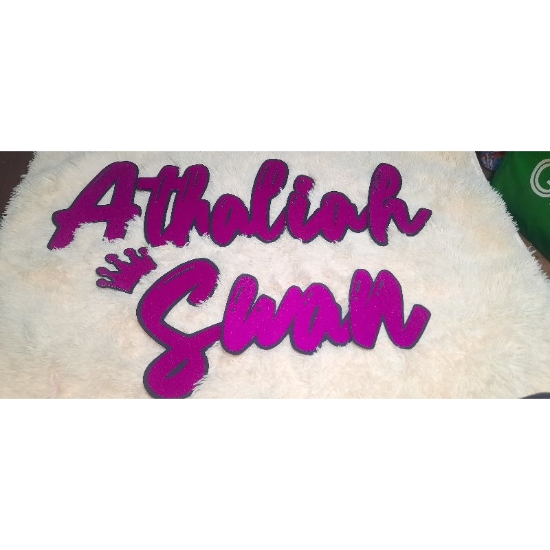 Personalized Letter Name Cut Out Backdrop(2LAYERS) | Shopee Philippines