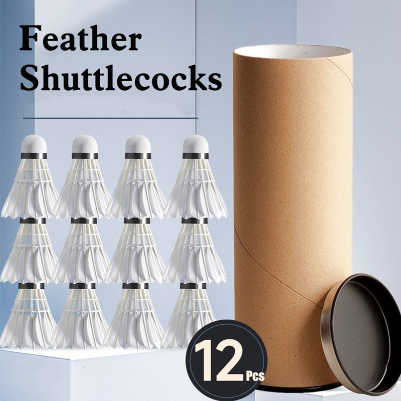 12pcs/6pcs /3pcs Badminton Shuttlecock Training Feather Shuttlecock ...