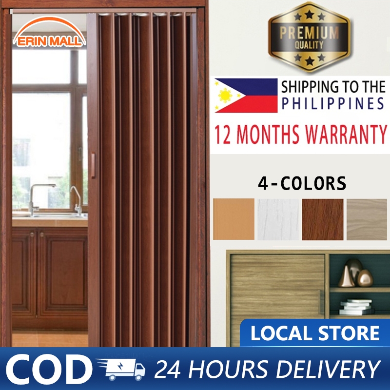 PVC Folding Door Fire O-Formaldehyde Accordion Sliding Door Home ...