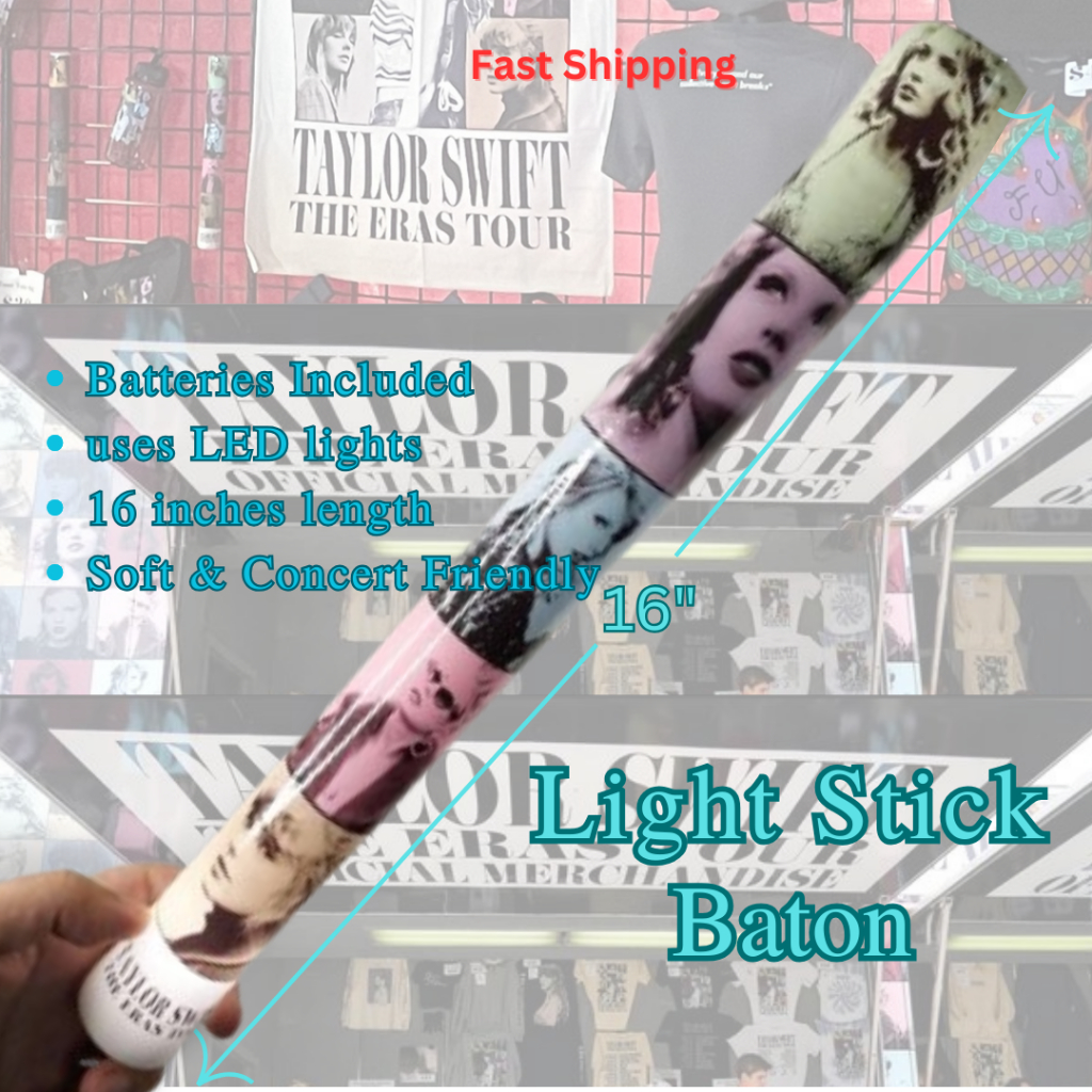 TAYLOR SWIFT THE ERAS TOUR theme Light Stick lights LED Foam Baton ...