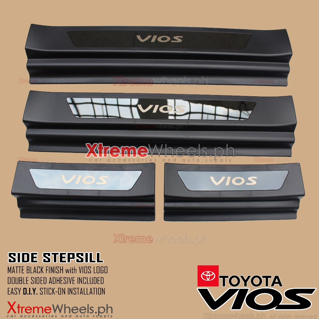 Vios J E G GRS 2014 to 2025 4pcs Side Stepsill / Door Protector Step ...