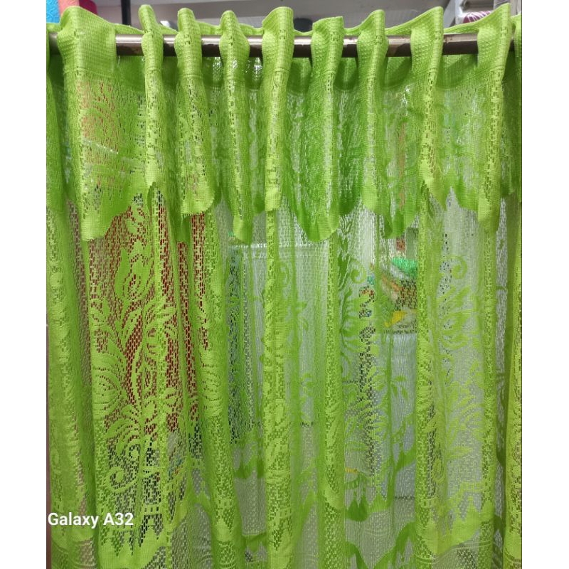 lace half curtain butas design width 60 inx48 in Length half window or ...
