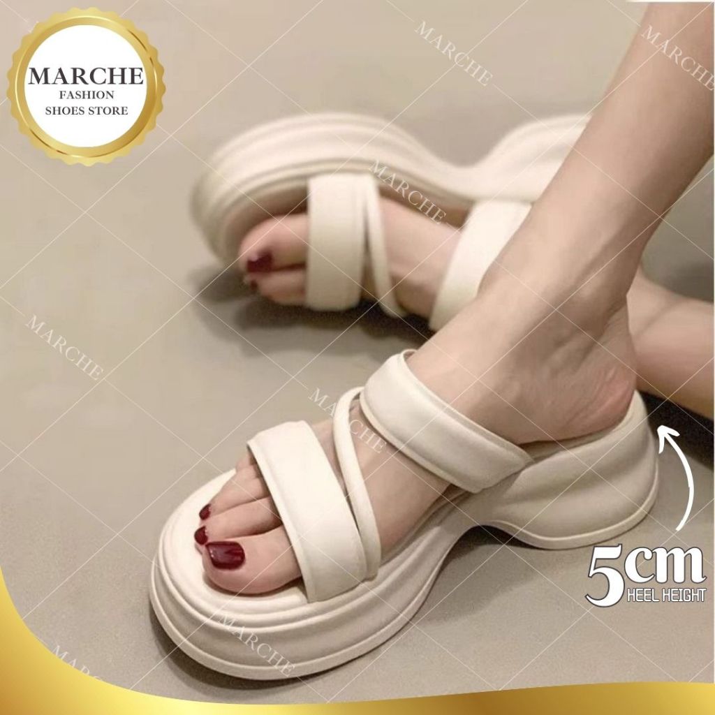 Marche Thick-Sole Rubber Slippers For Women(add one size bigger ...
