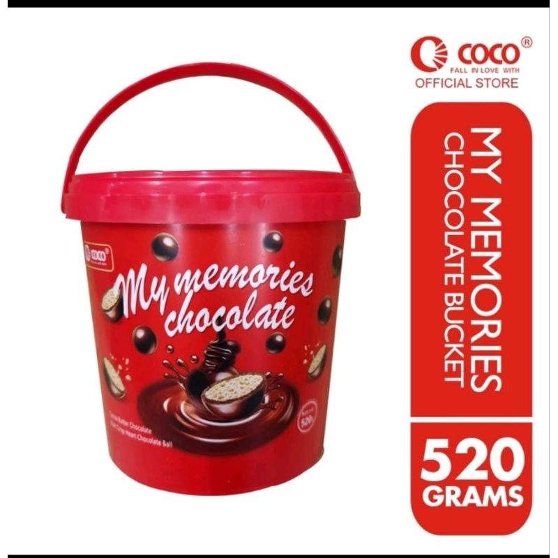 Coco My Memories Chocolate Bucket 520g | Shopee Philippines