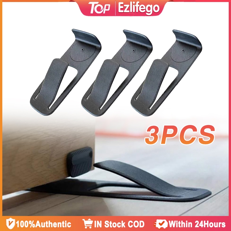 3Pcs Floor Door Stopper Safety Blocker Protector Non Slip Doorstop ...