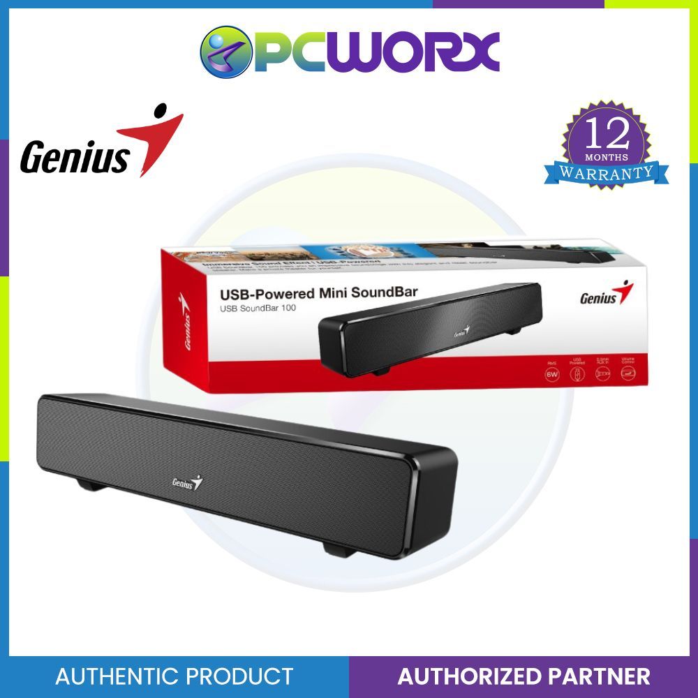 Genius Mini Soundbar 100 Speaker USB | Shopee Philippines