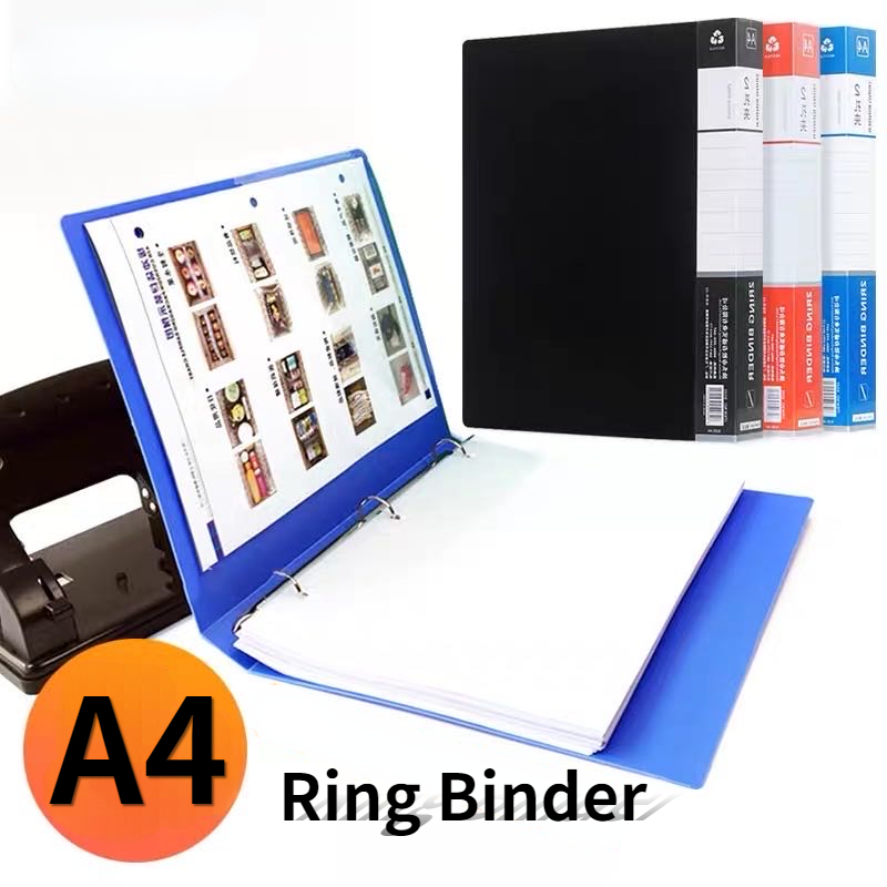 Ring Binder A4 Document Organizer Stationary Binding Cover Page ...