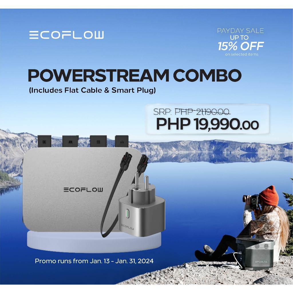 EcoFlow Powerstream Micro Inverter 800W + Super Flat Cable + EcoFlow ...