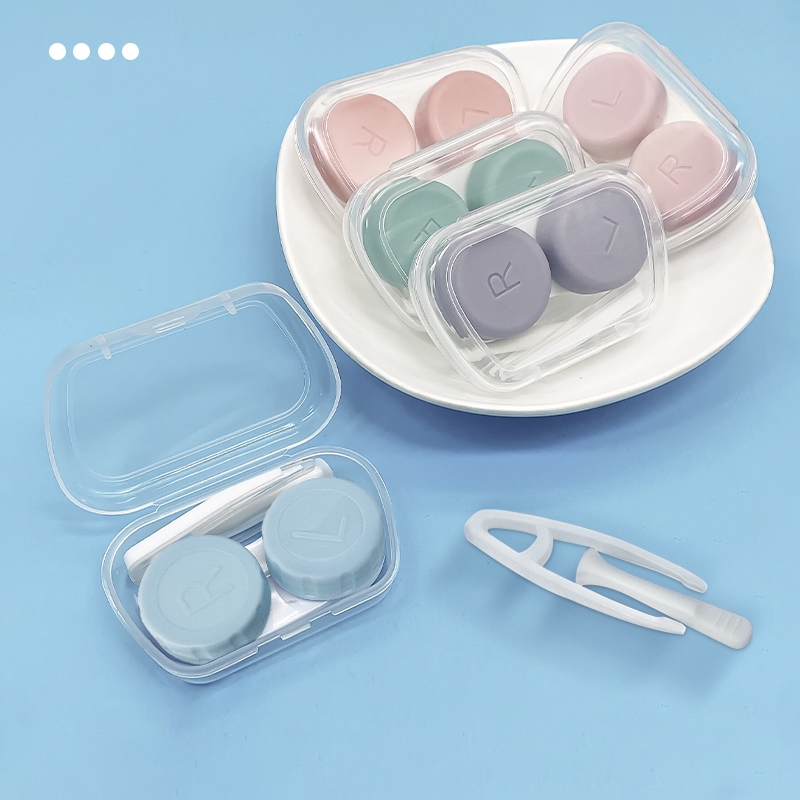 Contact Lens Case Portable Small Mini Contact Lens Storage Box Random ...