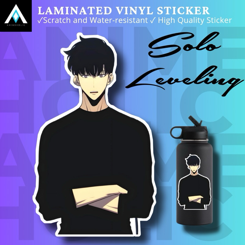 SOLO LEVELING SUNG JIN WOO SHADOW MONARCH PLAYER LAMINATED VINYL ...