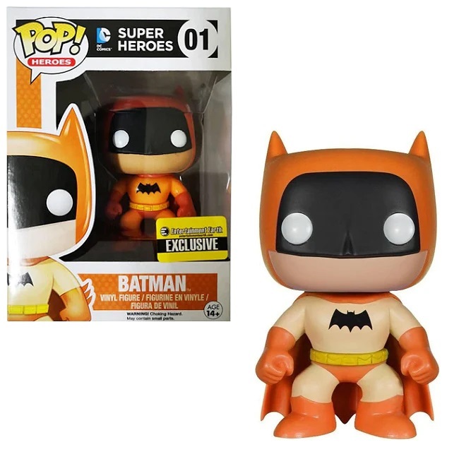 FUNKO POP! HEROES DC SUPER HEROES BATMAN (ORANGE) ENTERTAINMENT EARTH ...