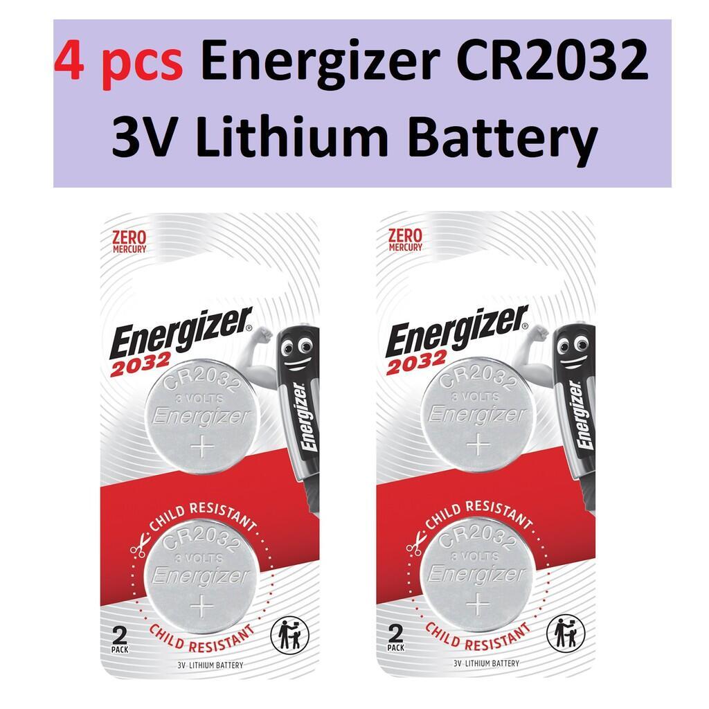 Energizer CR2032 CR 2032 Battery Coin Cell Button 3V Lithium Batteries ...