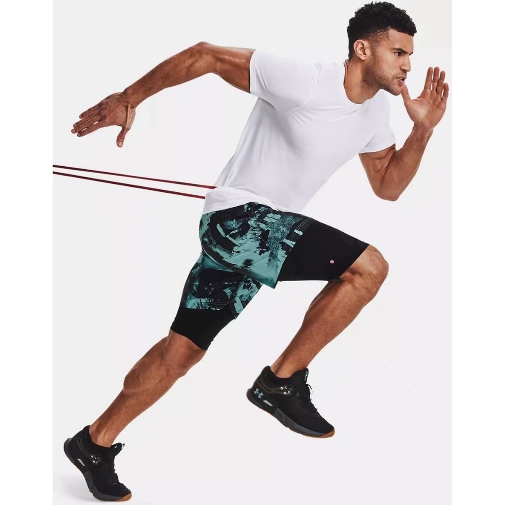 0223# Men's Sports Compression Running Shorts With Cycling basketball ...
