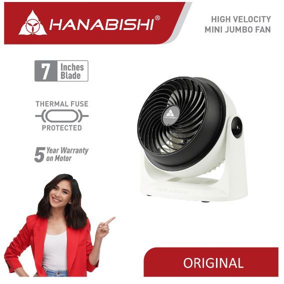 Hanabishi High Velocity Mini Electric Desk Fan (HMJF7) | Shopee Philippines