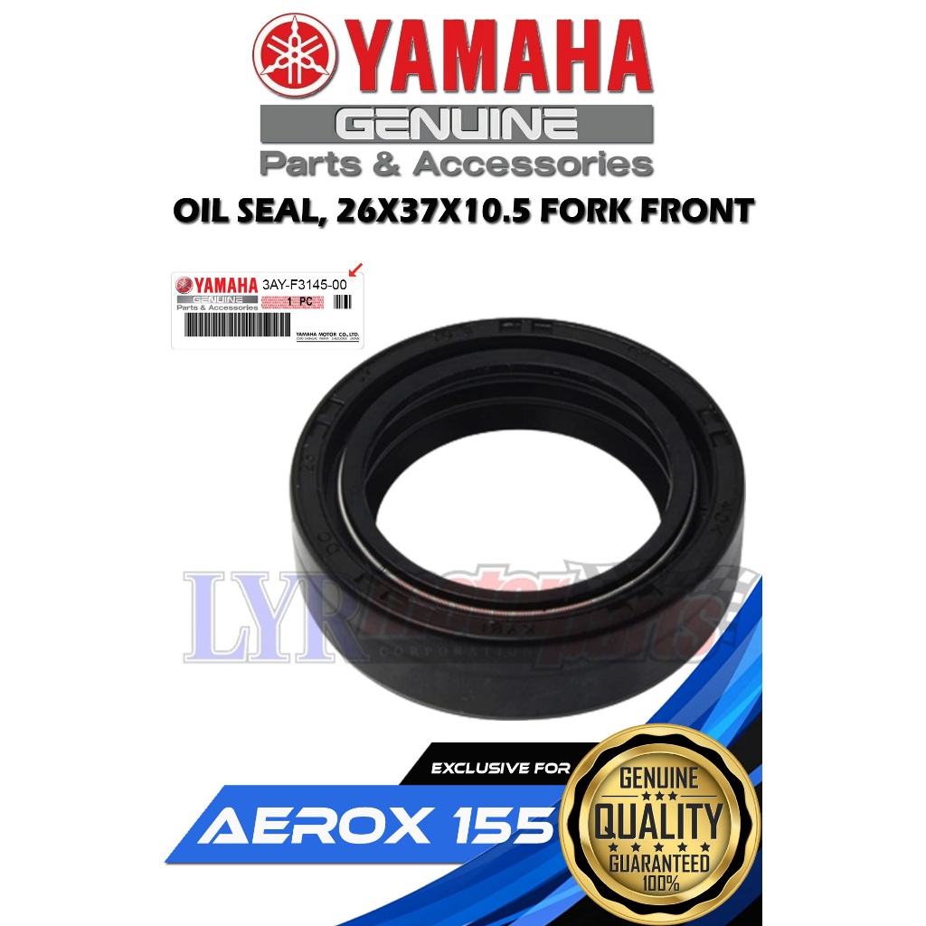 OIL SEAL, 26X37X10.5 FORK FRONT AEROX 155, MIO GEAR ( 3AY-F3145-00 ...