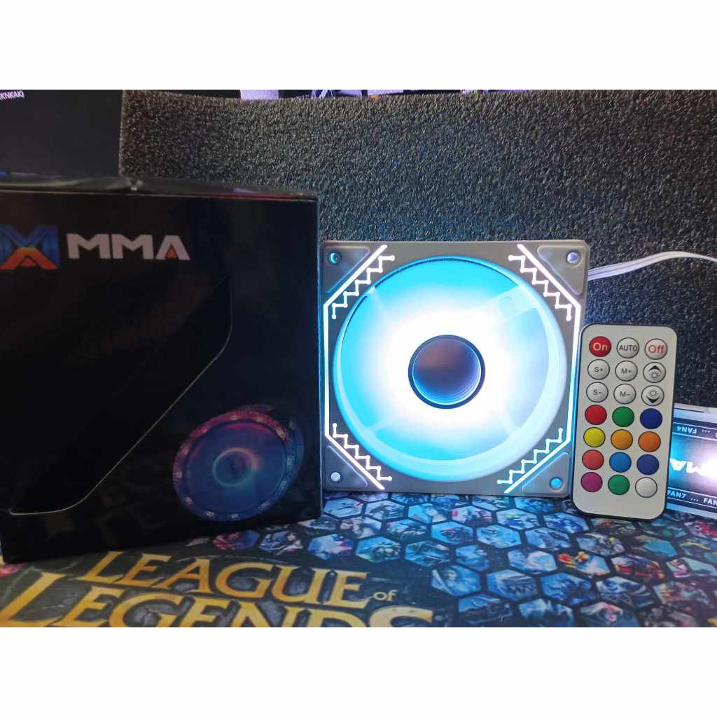 MMA FAN 11 6 PIN FANS FOR HUB BLACK/WHITE | Shopee Philippines