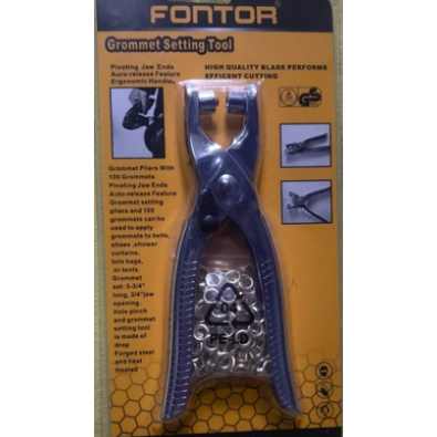 Fontor Grommet setting tool Grommet Eyelet Plier Set | Shopee Philippines
