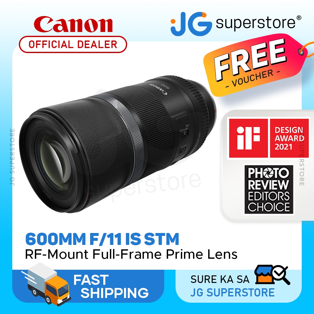 Canon RF 600mm f/11 IS STM Prime Lens for RF-Mount Full-frame ...