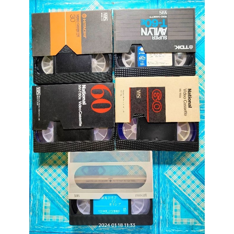 VHS Vhs Blank Tape Konica Hitachi Maxell 120 | Shopee Philippines