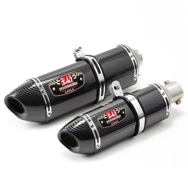 Universal 38-51mm Inlet Moto Exhaust Pipe Ekzos Muffler Pipe Canister ...