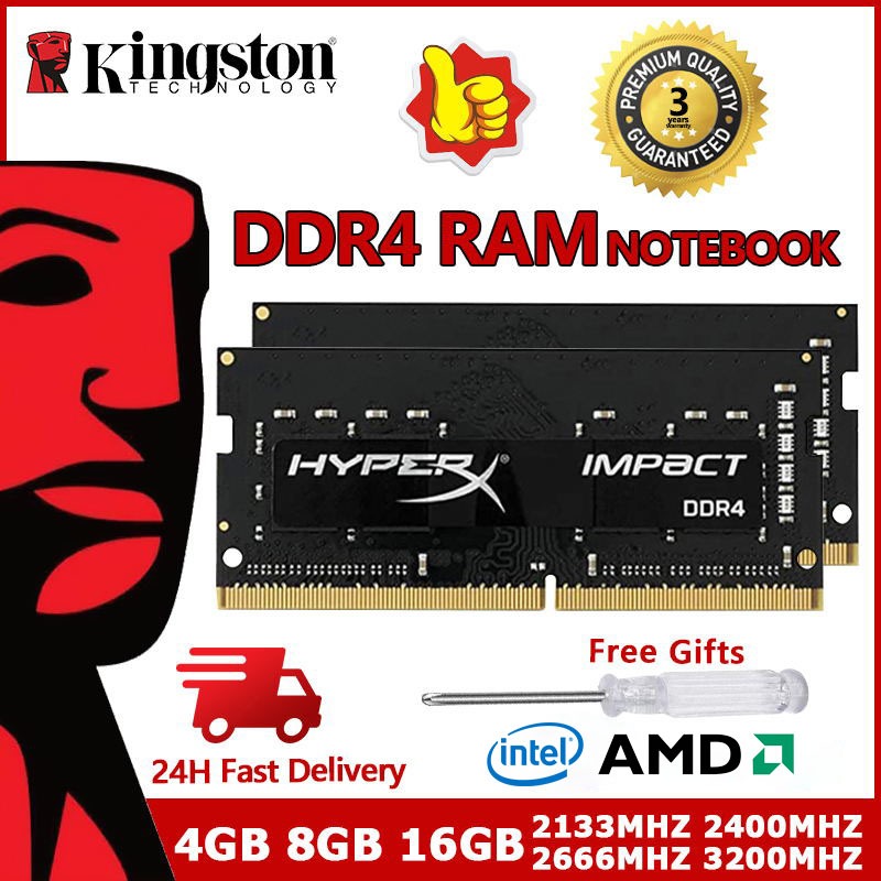 [Intel/Amd]Kingston HyperX Impact Laptop DDR4 RAM 4GB 8GB 16GB 3200Mhz 2666Mhz 2400/2133Mhz ...