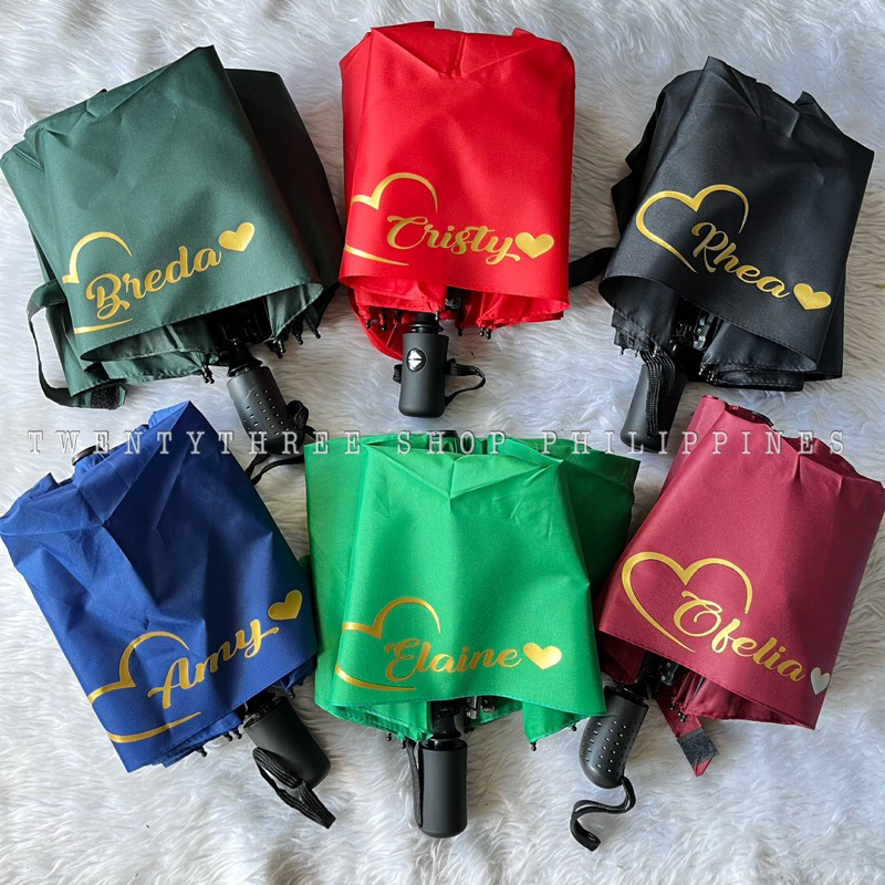 Customized/Personalized Automatic Umbrella 3Folds | Shopee Philippines
