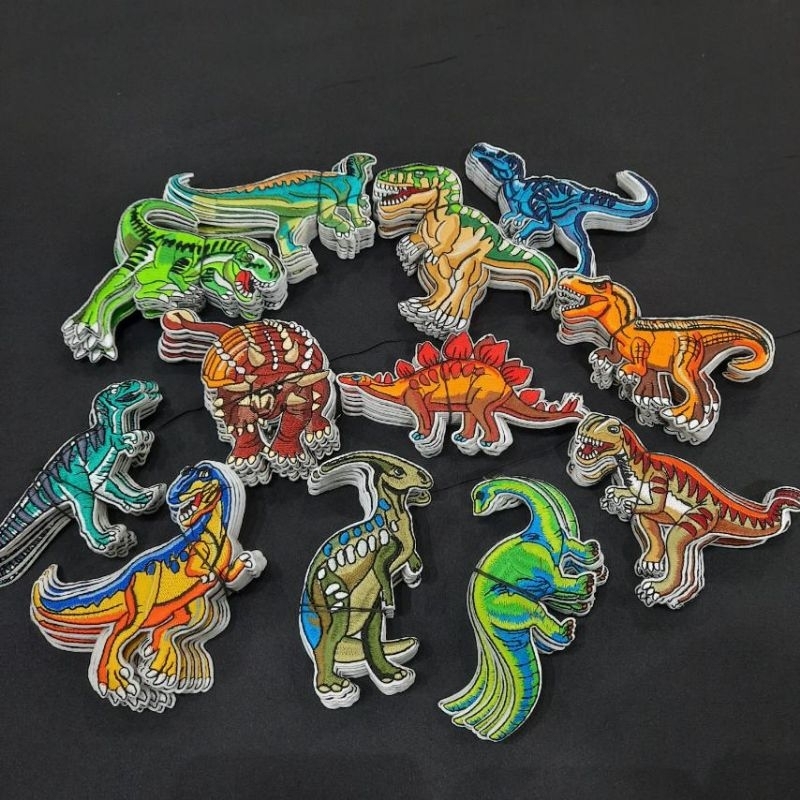 DIY RANDOM DINOSAUR Patches Iron on (Per Piece) | Shopee Philippines