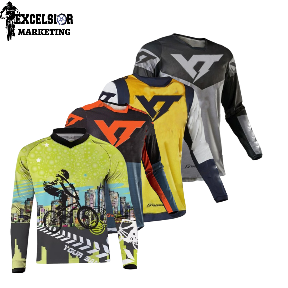 2023 EXCELSIOR MTB Long Sleeve Jersey Bike Bicycle Jersey Motorcycle ...