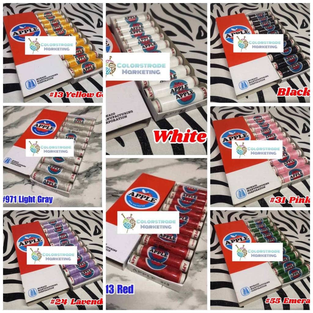 Apple Sewing Thread / Apple Spun Polyester Thread 100 Meters Sold per ...