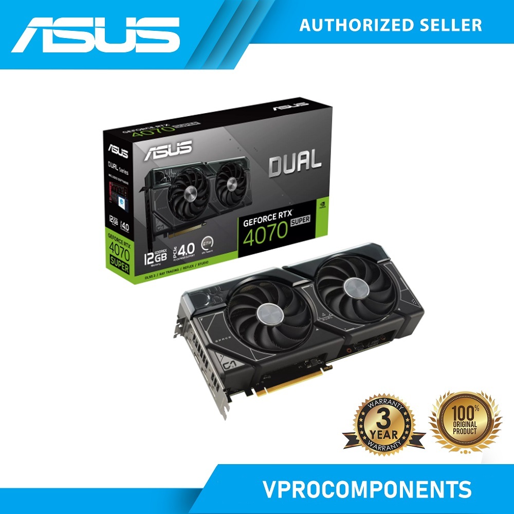 ASUS Dual Geforce RTX 4070 Super 12GB GDDR6X Graphic Card (DUAL ...