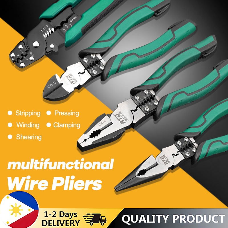 Heavy Duty 5 in 1 Combination Pliers Multifunction Stripper/Crimper ...