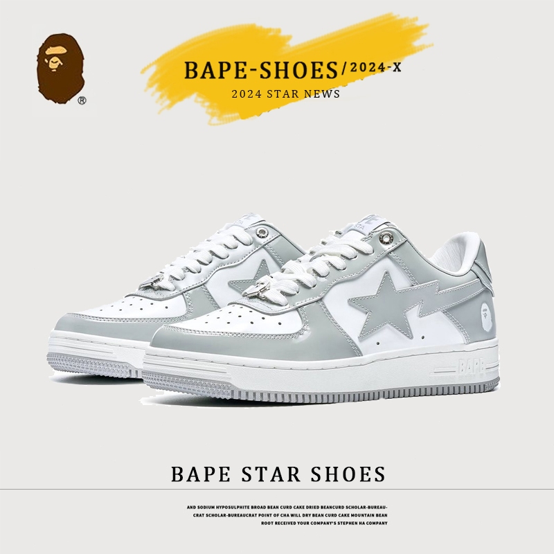 Original Bape Sta Shoes For Men Sneaker Low Cut Casual Shoes (Two-sided ...