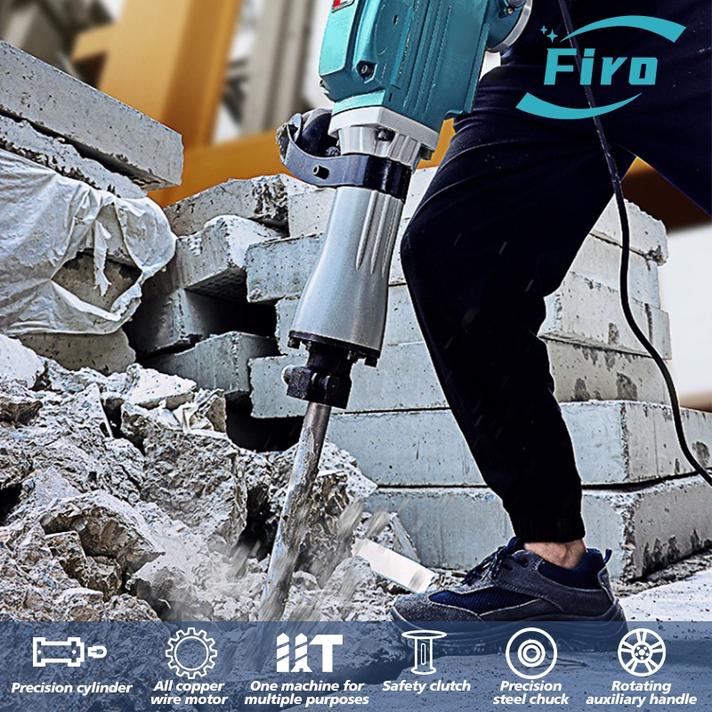 1850W Heavy Duty Blasting Hammer High Power Impact Drill Concrete ...