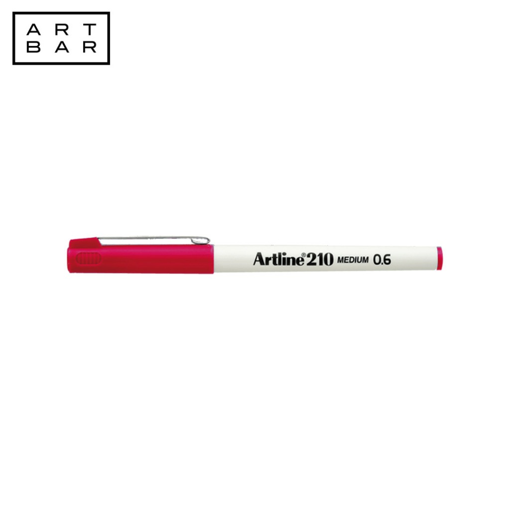 Artline Sign Pen Medium Ek210 Red 0.6mm - Art Bar | Shopee Philippines