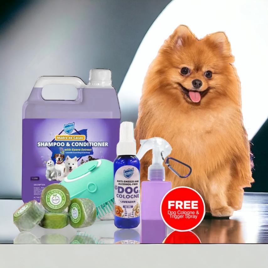 Vunguard Dog&Cat Pet Shampoo & Conditioner Jerrycan w FREE Brush, 2MDC ...