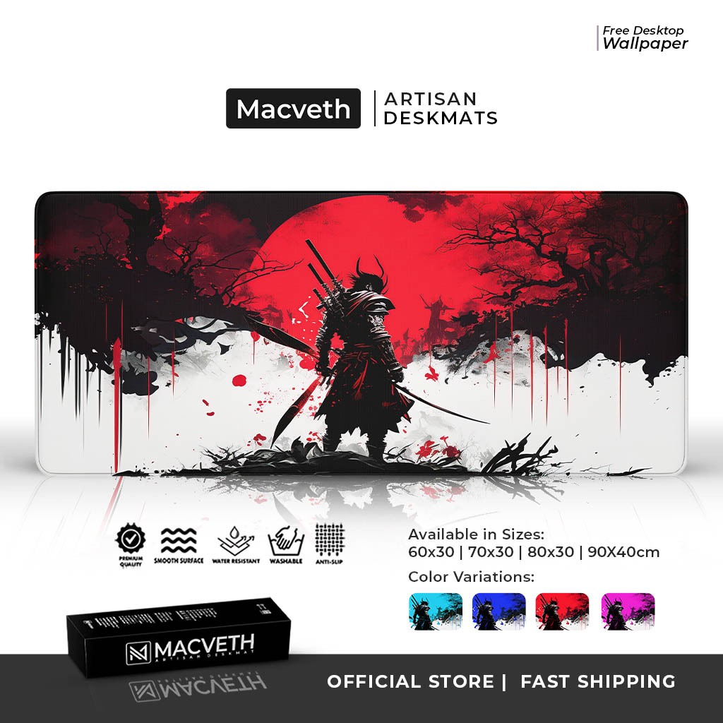 Macveth Artisan Deskmat | Genkaku Mousepad | Extended Large Gaming ...