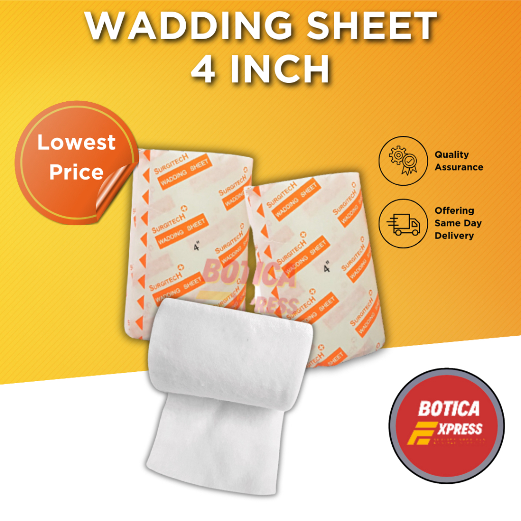 SURGITECH Wadding Sheet 4 / 6 INCHES | Shopee Philippines