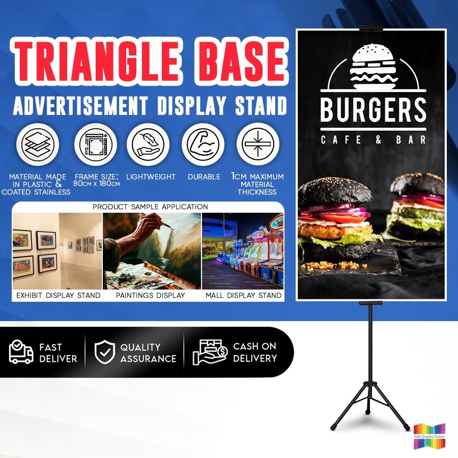 KGS Triangle Banner Easel Stand | Perfect for Events, Exhibitions ...