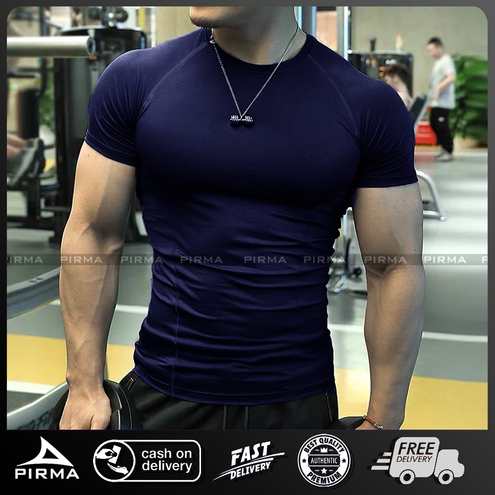 Men Sports Active Long Sleeve Shirt Quick Dry Gym Training Dry Dri Fit ...