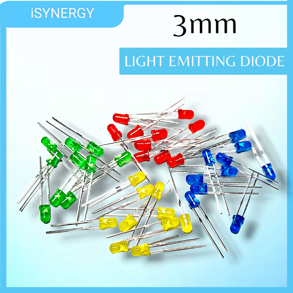 5pcs 3mm Light Emitting Diode LED | Shopee Philippines