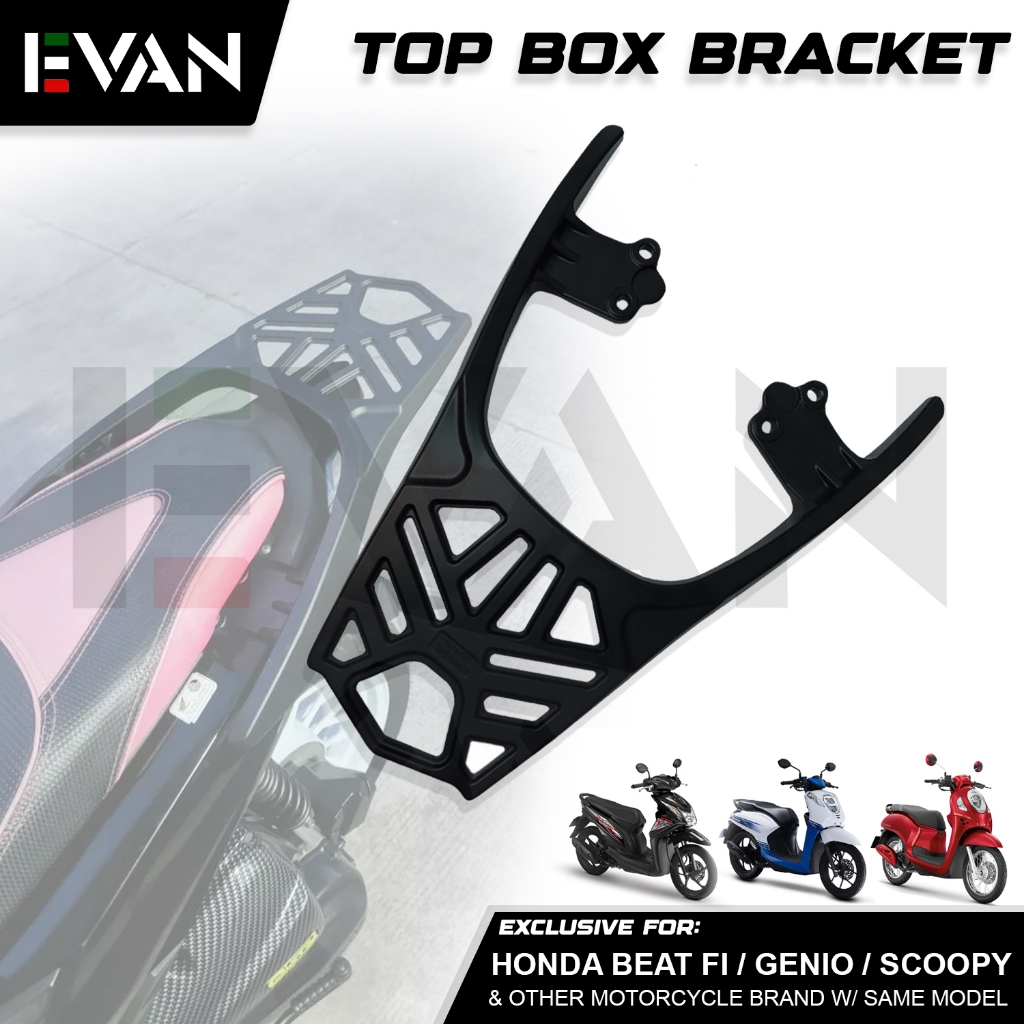 EVAN.PH Honda Beat Fi / Genio / Scoopy Rear Bracket Top Box Bracket ...