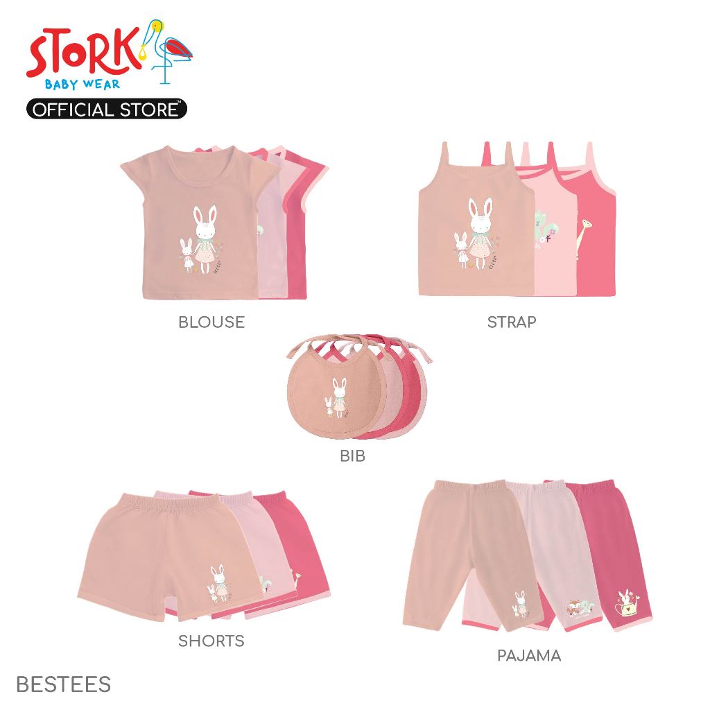 Stork Printed Baby Wear for Girls (Bestees) | Newborn Baby Clothes ...