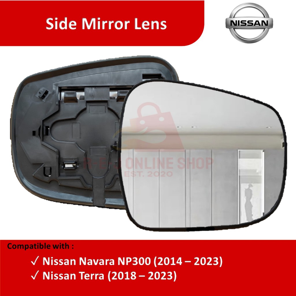 Side Mirror Lens for Nissan Navara NP300 (2014 - 2023), Nissan Terra ...